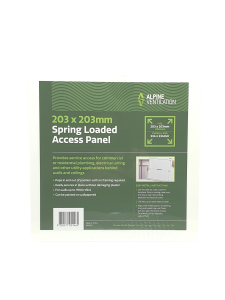 Spring Loaded Plastic Access Panel 200x200mm - Alpine Ventilation