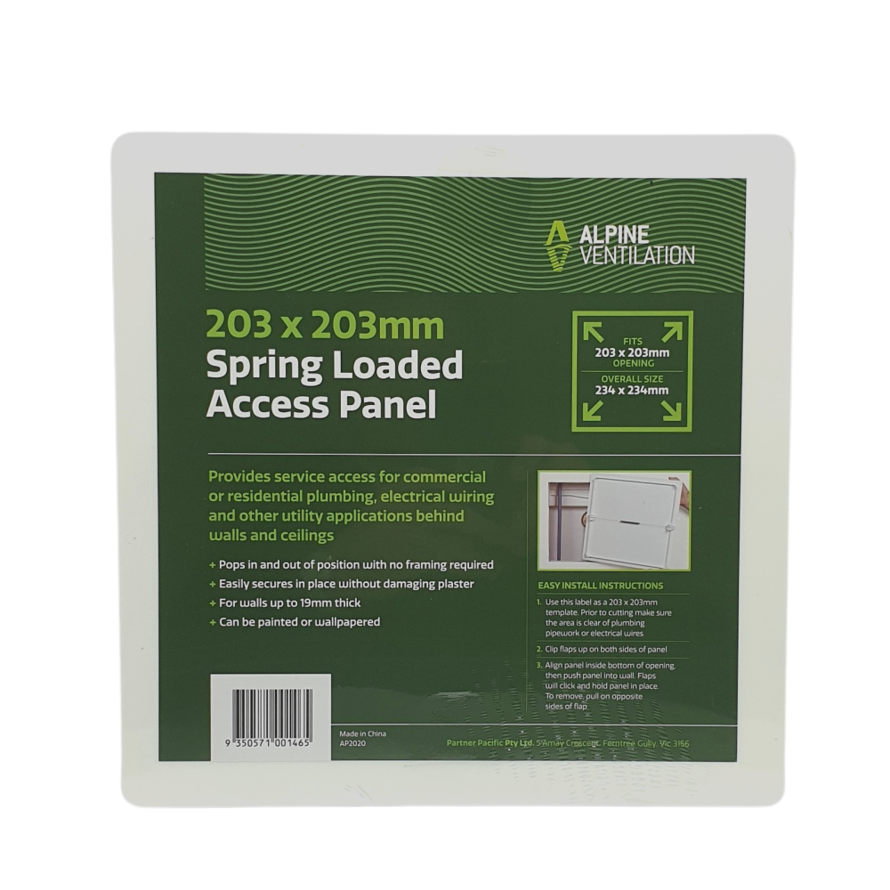 Plastic Ceiling Access Panels Australia | Alpine Ventilation